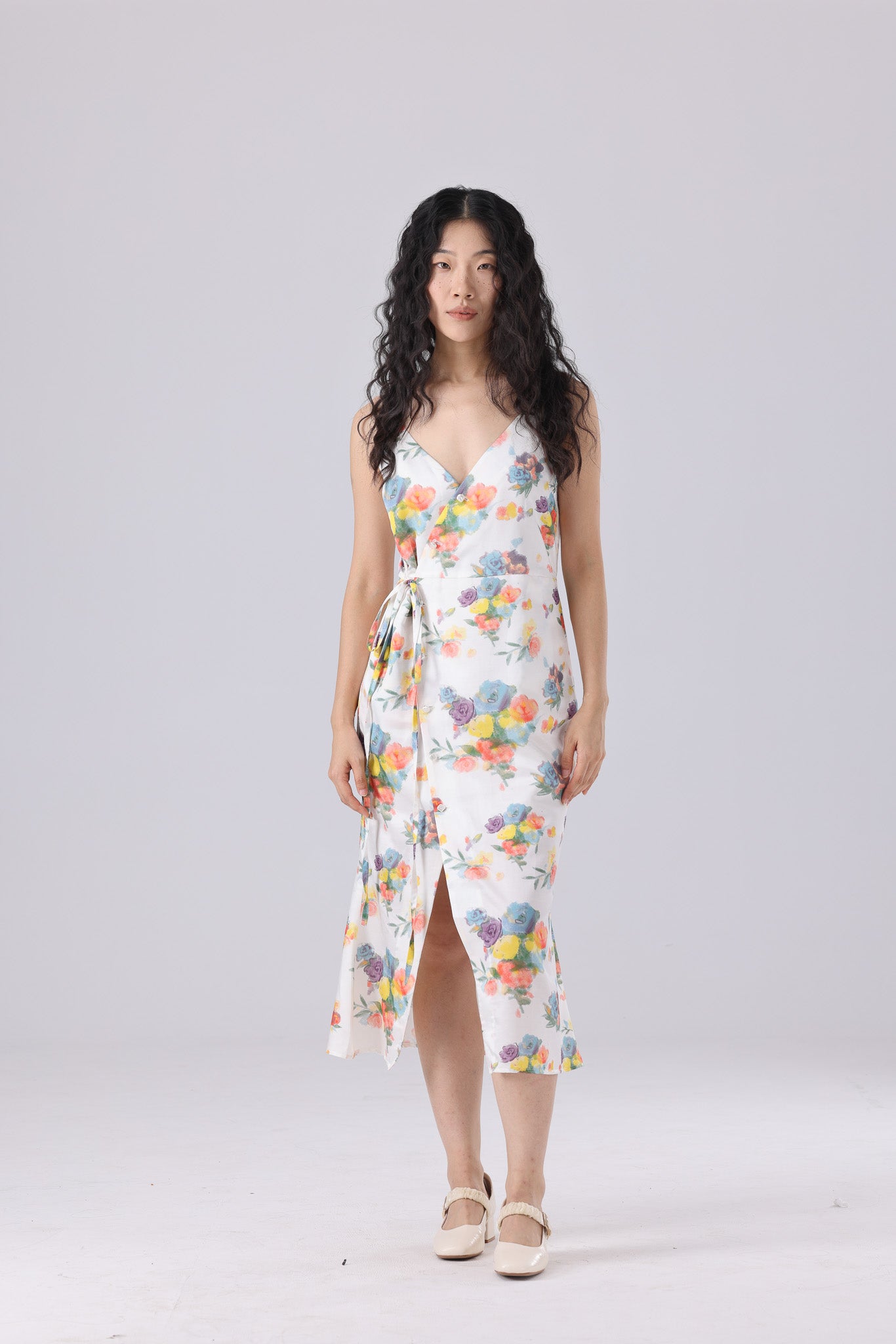 Cindy Dress Long-White